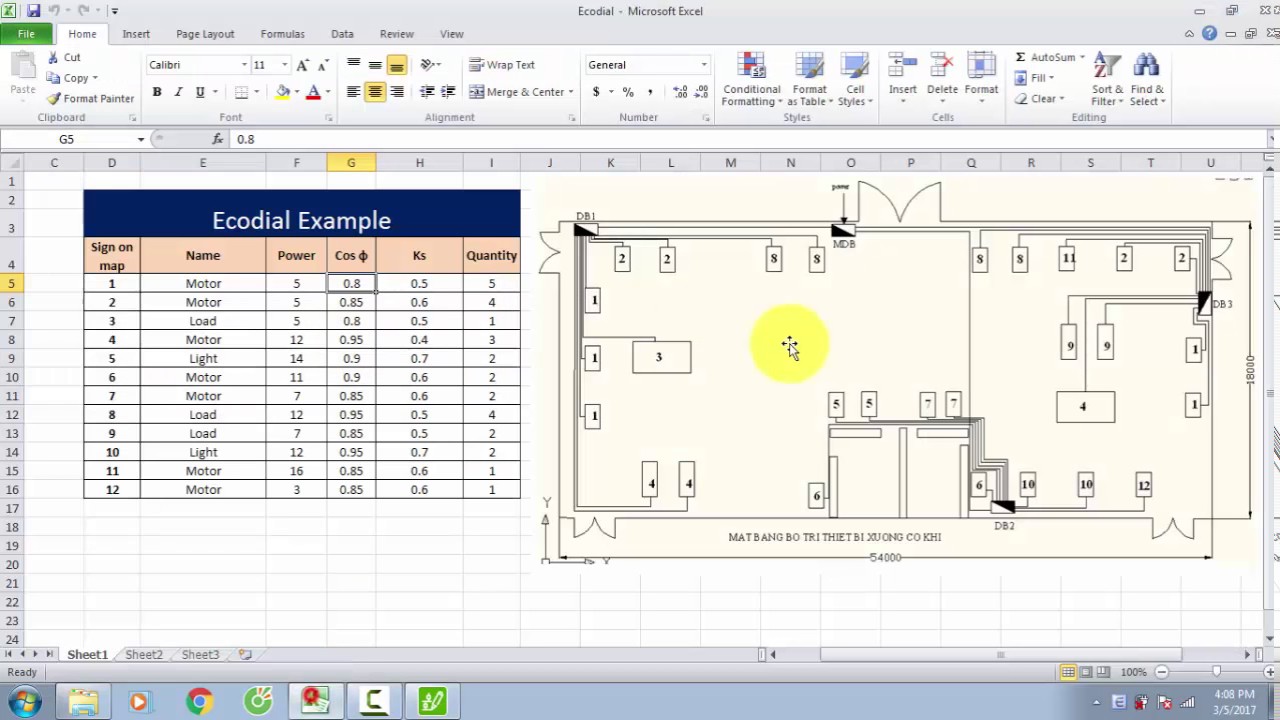 Ecodial cho tính toán và thuyết minh Điện - ARCHICAD VN