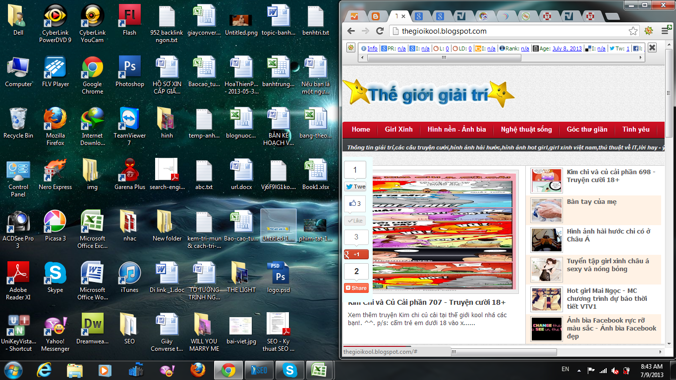 Các phím tắt trong Windows 7 - thủ thuật máy tính