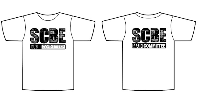 SCBE Publicity Blog: SCBE Committee T-shirt/ SCBE T-shirt