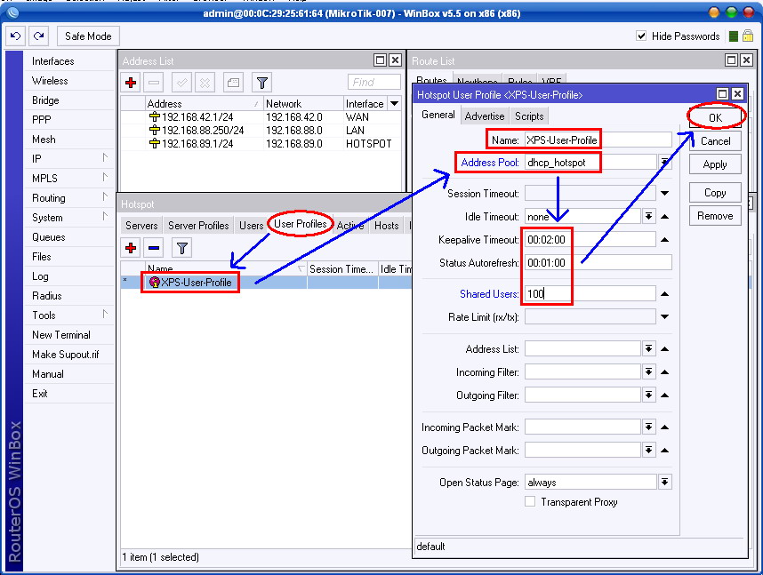 Mikrotik timeout