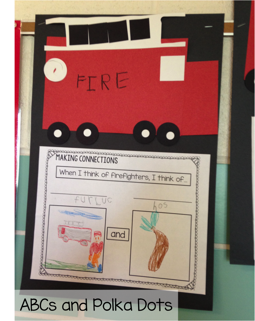 ABC's and Polka Dots: Cute Fire Truck Craft...Step by Step!