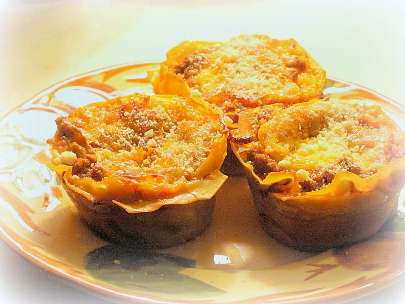 Individual Lasagna Cups - Crafts a la mode