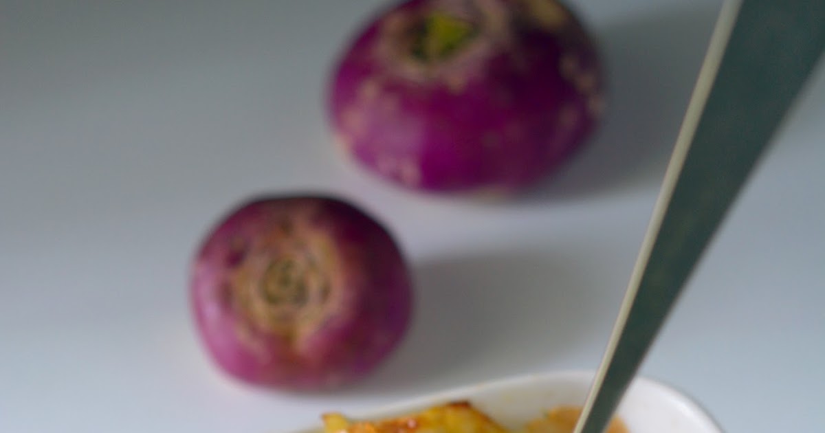 il colore della curcuma: RAPE gratinate al cocco e spezie