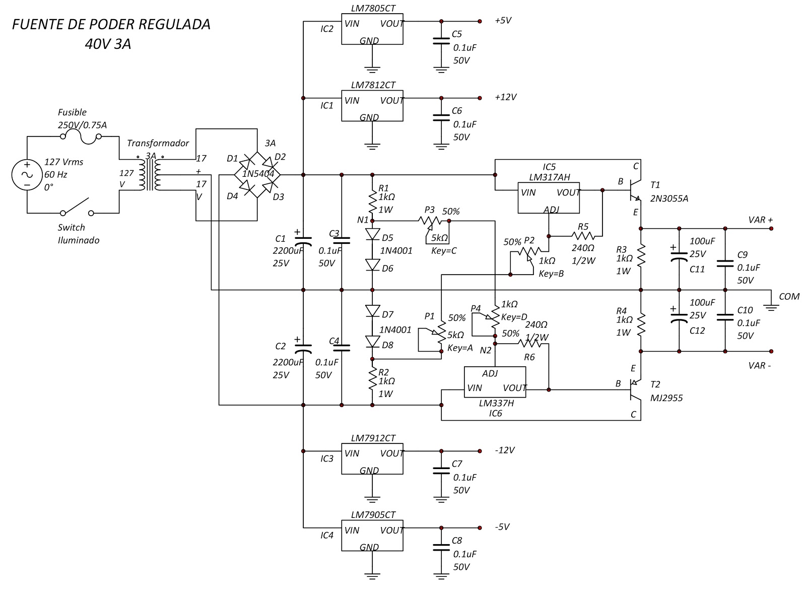 SobredosiZ: Fuente de poder regulada 40V 3A