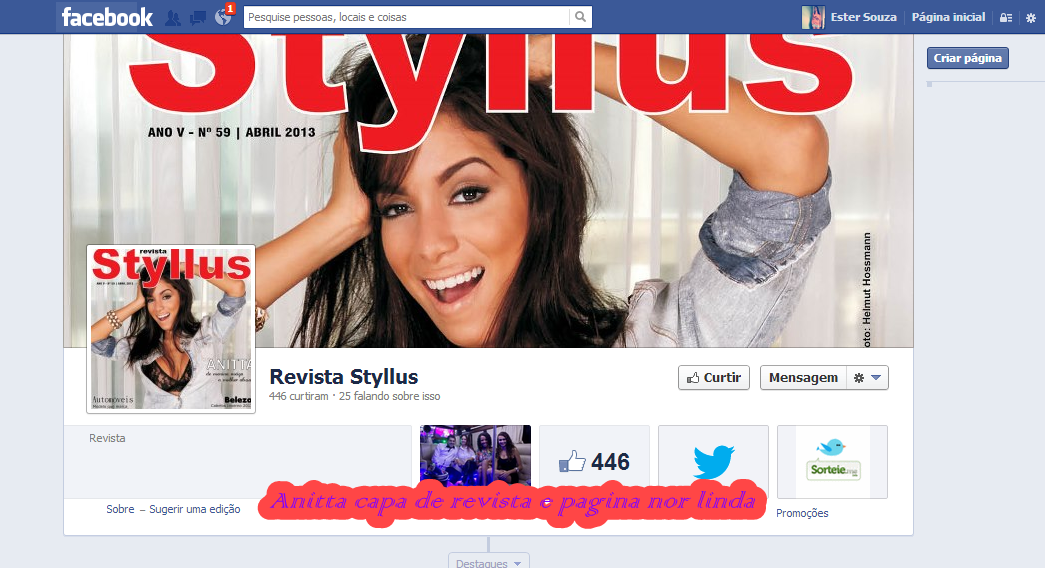 Mc Anitta: Aniita Capa de revista da Styllus