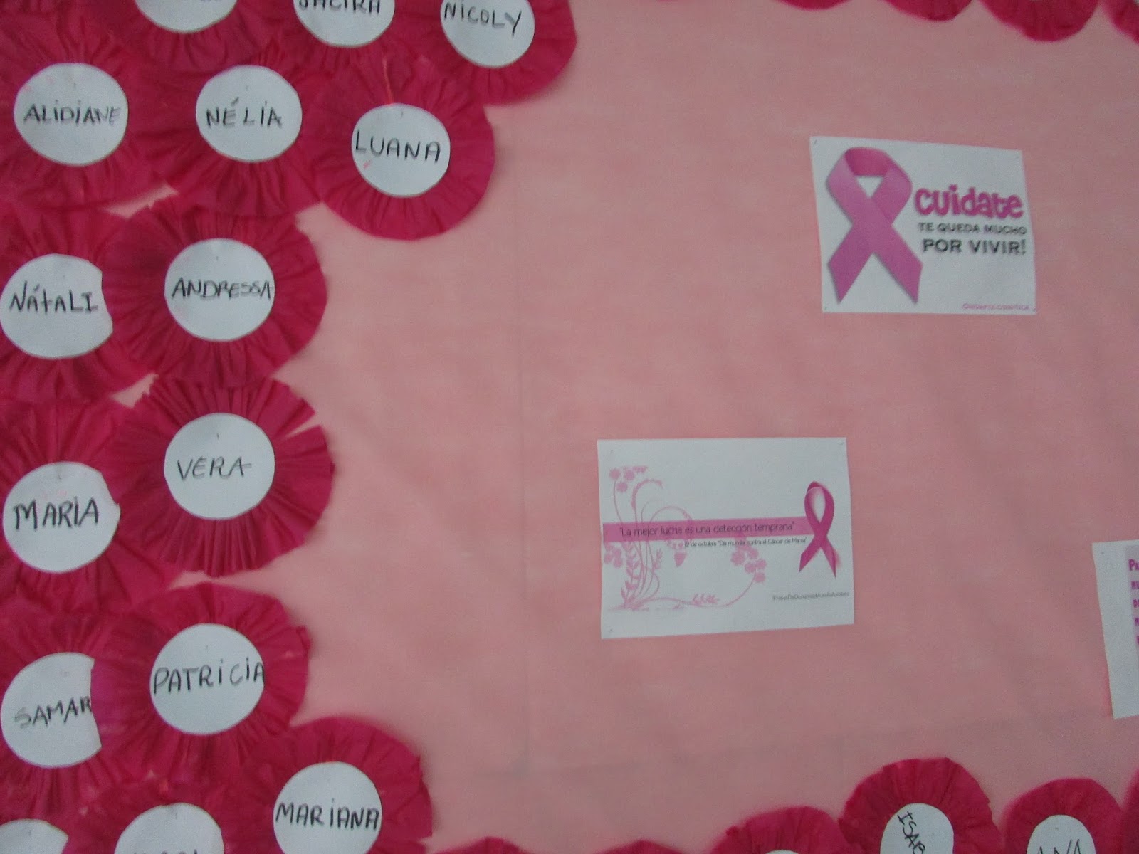 EEBJME: MURAL OUTUBRO ROSA