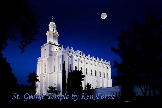 Temples by Ken Fortie: ST. GEORGE UTAH TEMPLE