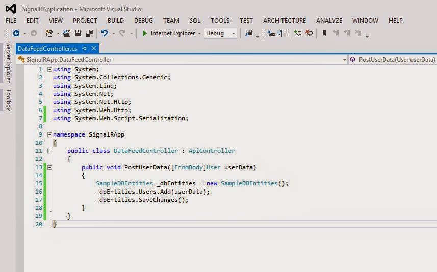 Netfreak Real Time Data Update Using Signalr