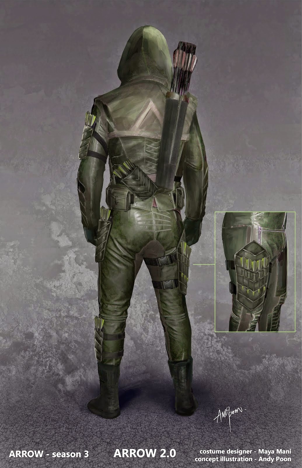 See ARROW's New Costume in Concept Art by Andy Poon « Film Sketchr