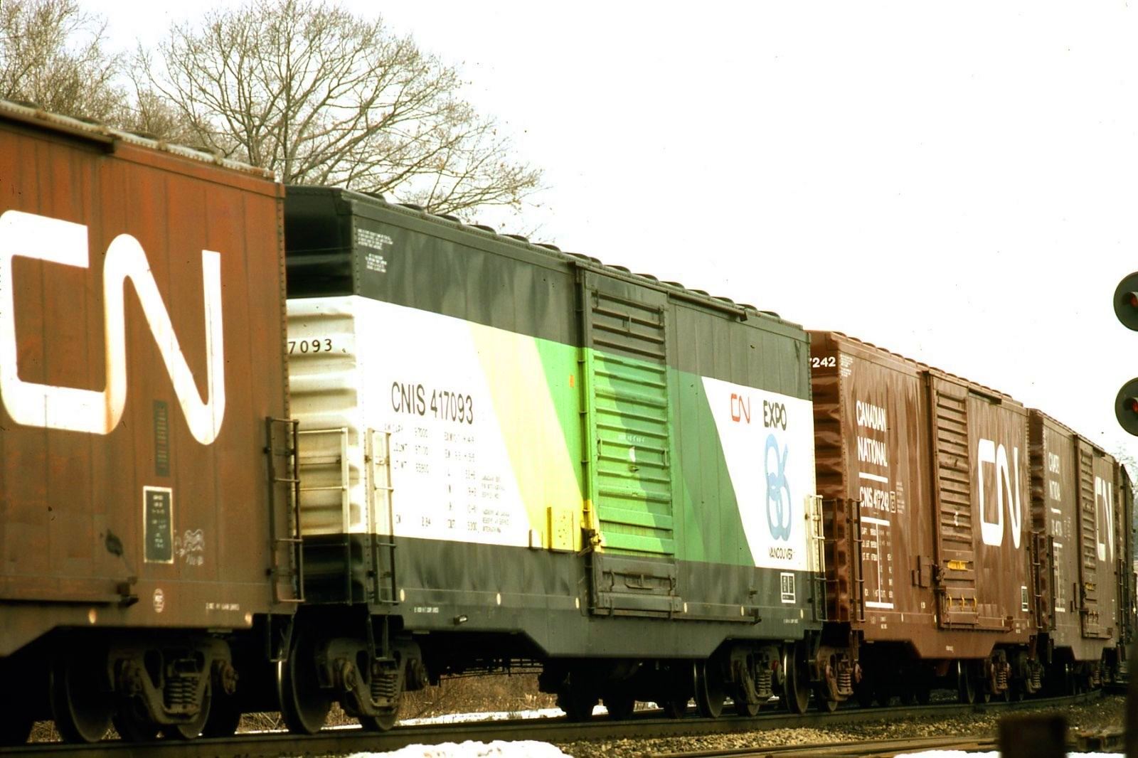 Trackside Treasure: CN Expo 86 Boxcars