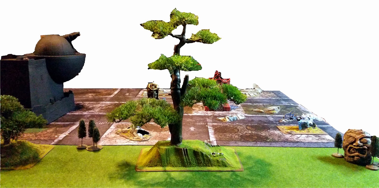 ATTIC WARS - A 40K BLOG!: Giant Trees for 40K Apocalypse!