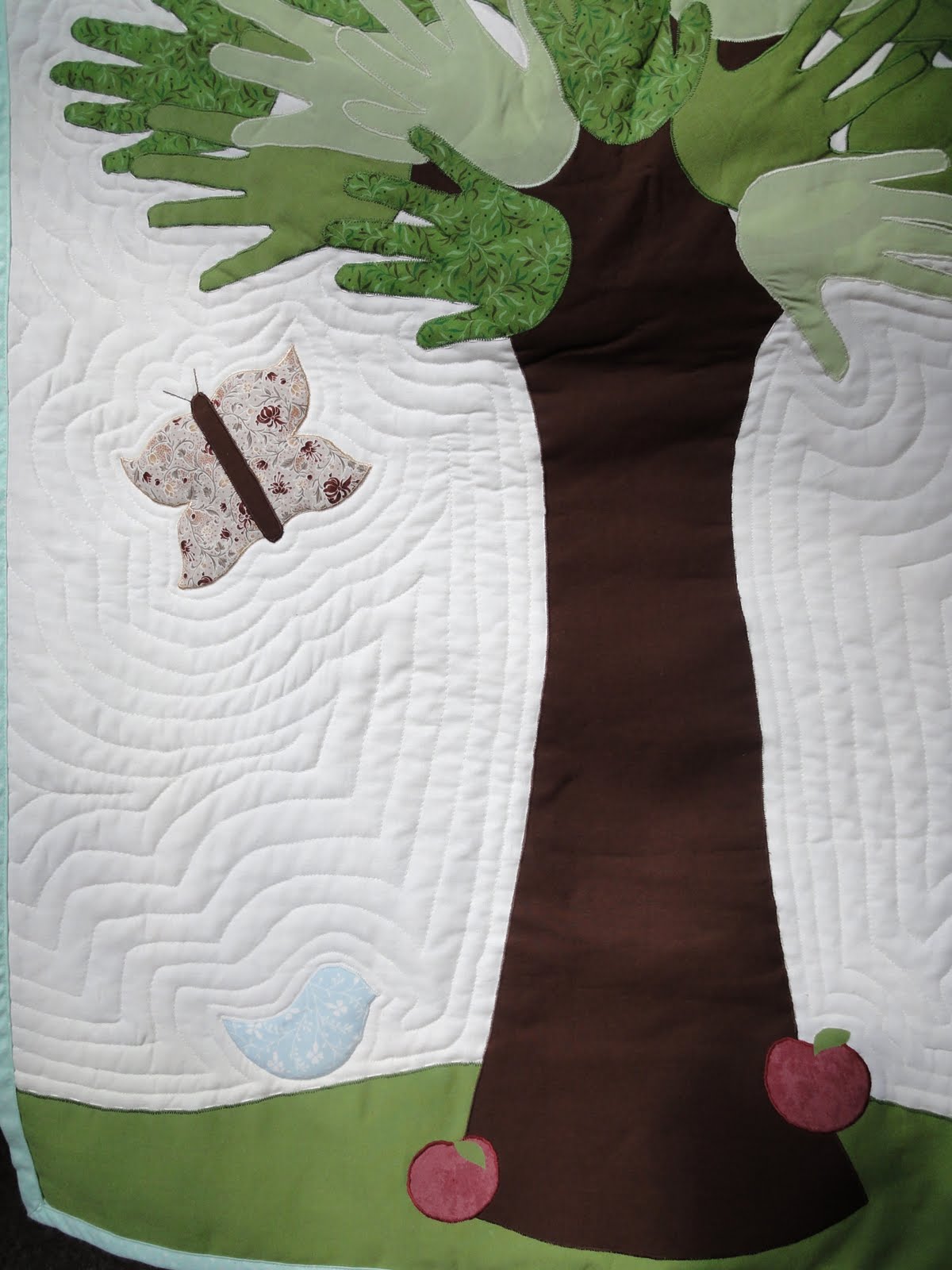 Poppy Fox: Baby Hand Print Quilt