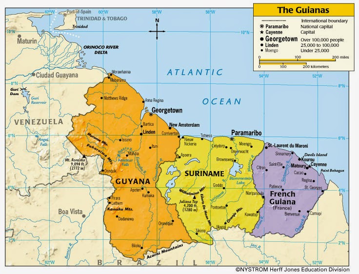 BLOG DO PROFESSOR MARCIANO DANTAS: AS GUIANAS