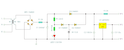 LM7805C uses UPS Power Supply | all about wiring diagram