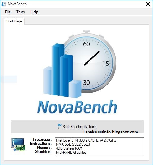 Software Benchmark Pc "NovaBench" ~ Lapak1000Info