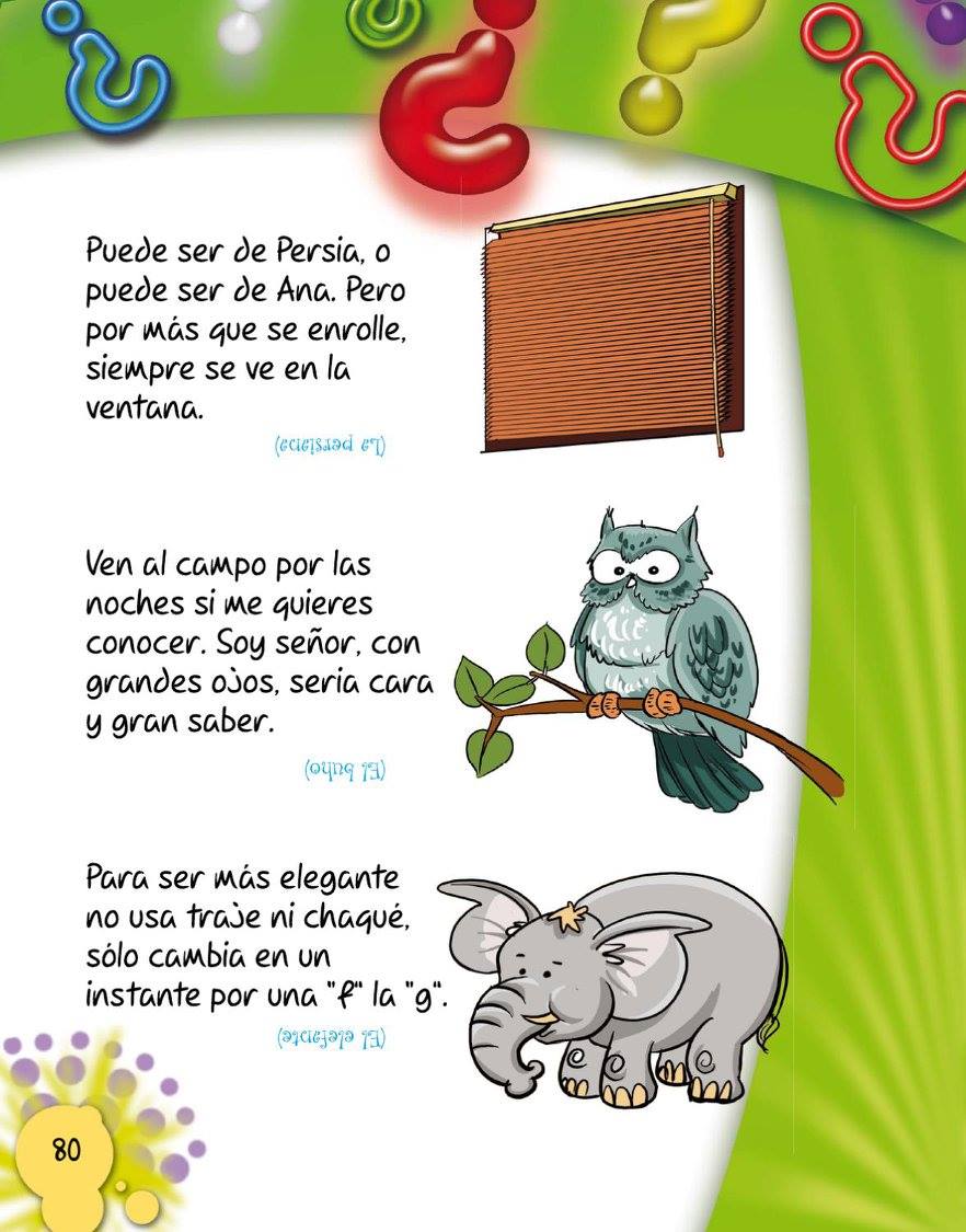 Fichas de Primaria: Acertijos