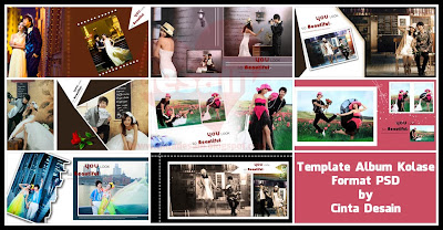 Template Album Kolase Format PSD Volume-2 - Album Kolase Wedding ...