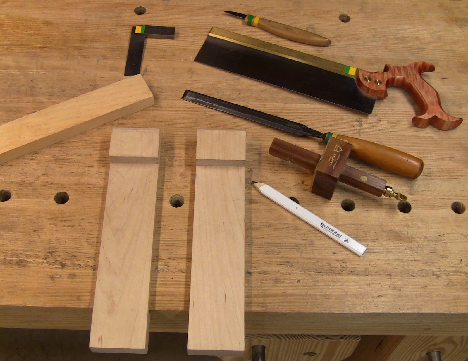 Close Grain: Four-Stroke Tenoning Exercise