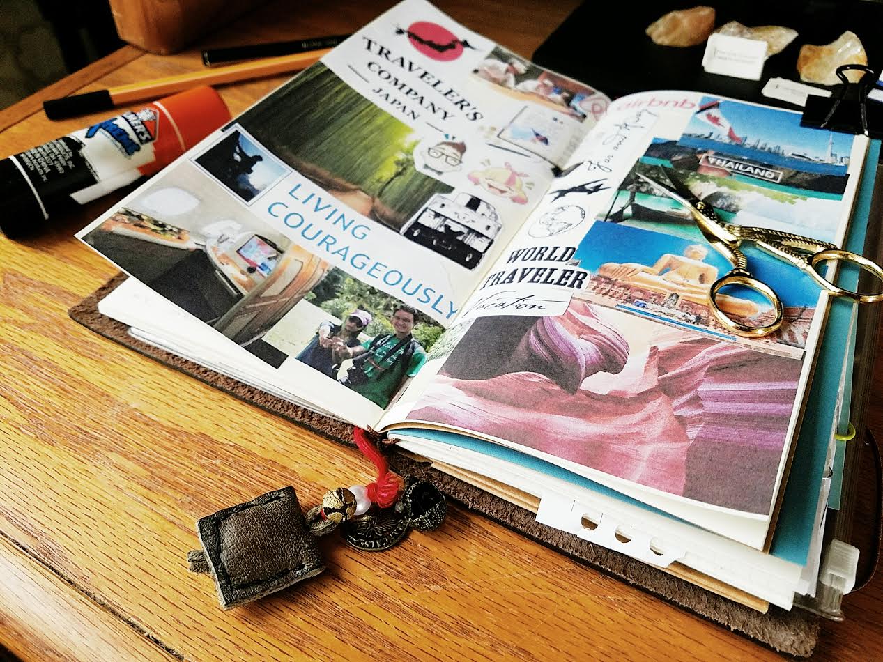 How To Make A Traveler's Notebook Vision Board / Seaweed Kisses