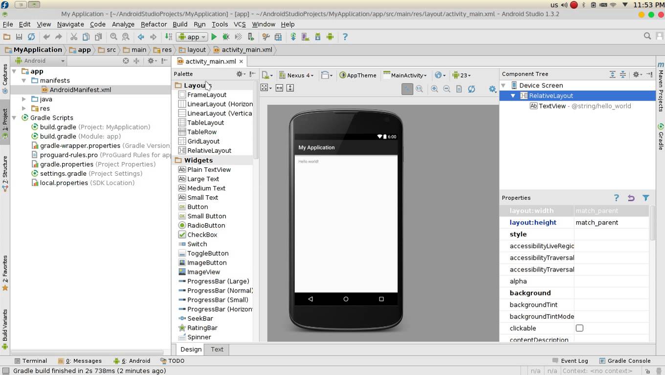14 Android Studio overview first look نظرة عامة عن الواجهة | كورسات بالعربي