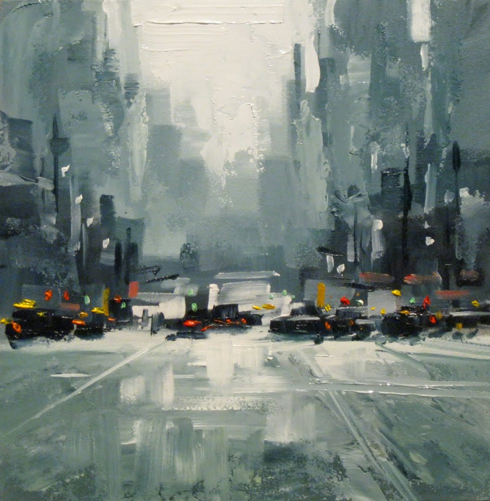 TOM BROWN FINE ART: CITYSCAPE, TOM BROWN CONTEMPORARY URBAN LANDSCAPE