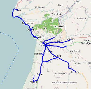 Lignes de Bus à Agadir (Alsa City) - Maroc Maps