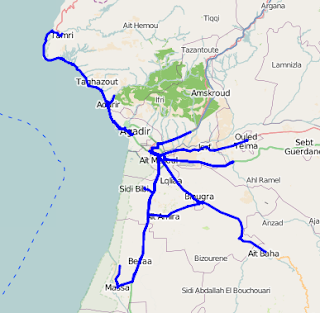 Lignes de Bus à Agadir (Alsa City) - Maroc Maps