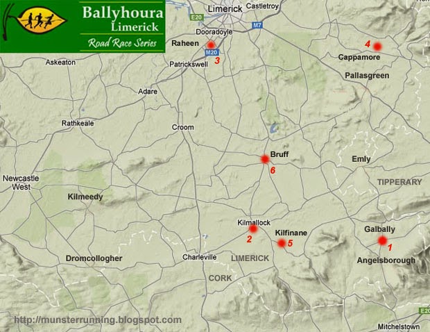 Running in Munster, Ireland: 2014 Ballyhoura Limerick Race Series...May ...