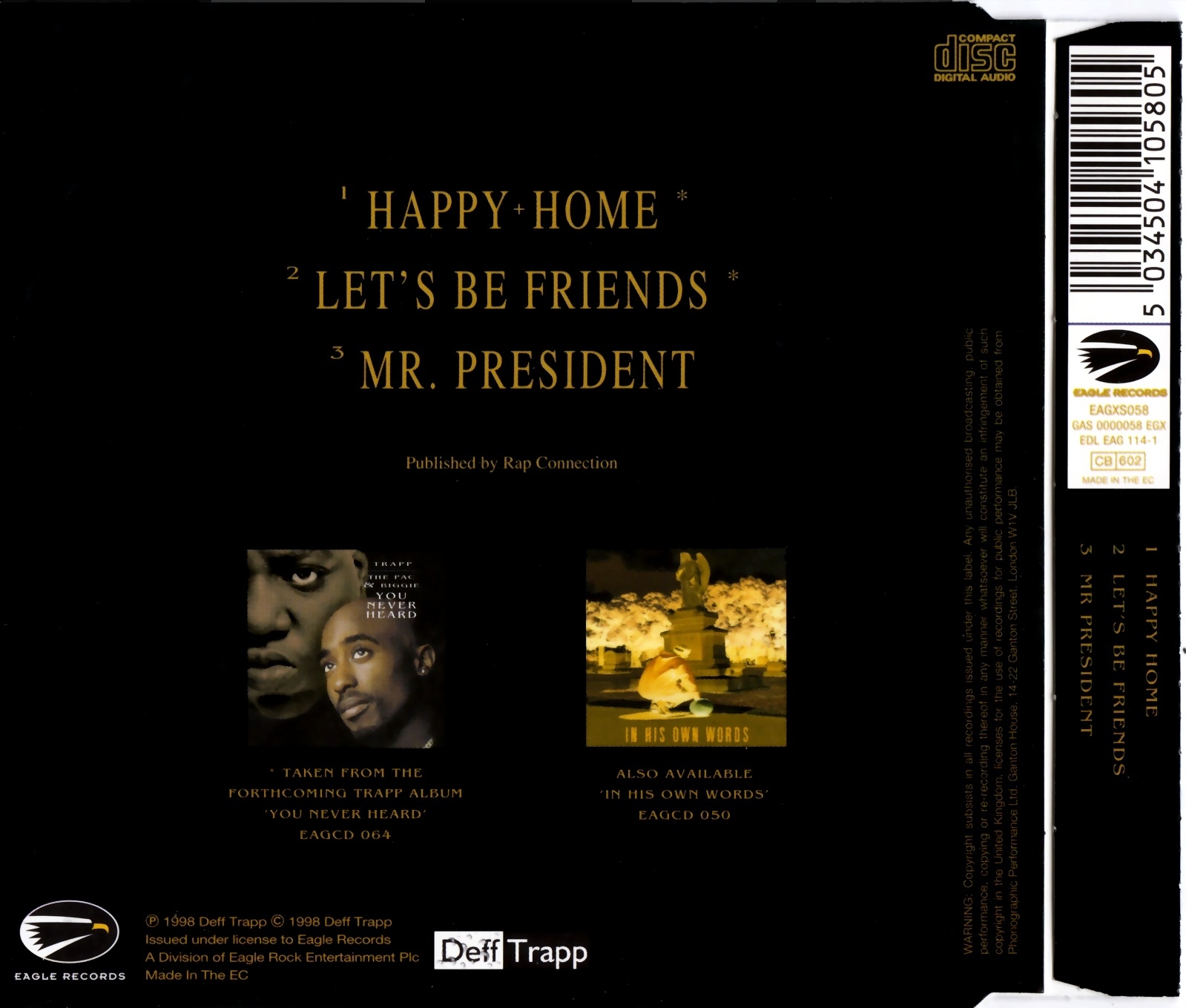 highest level of music: 2pac -Happy + Home-(UK_CDS)-1998