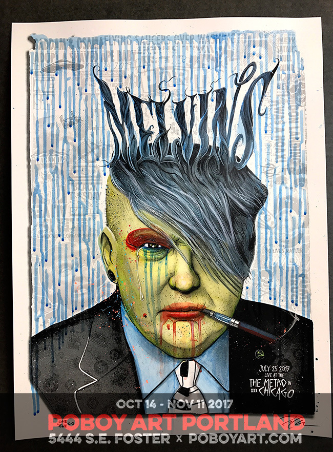 INSIDE THE ROCK POSTER FRAME BLOG: Zoltron Art Show At Po Boy In Portland