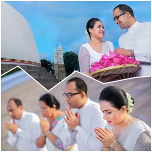 පසඳ යාපාගේ වෙඩින් ප්‍රී ෂූට් රුවන් වැලිසෑයේ