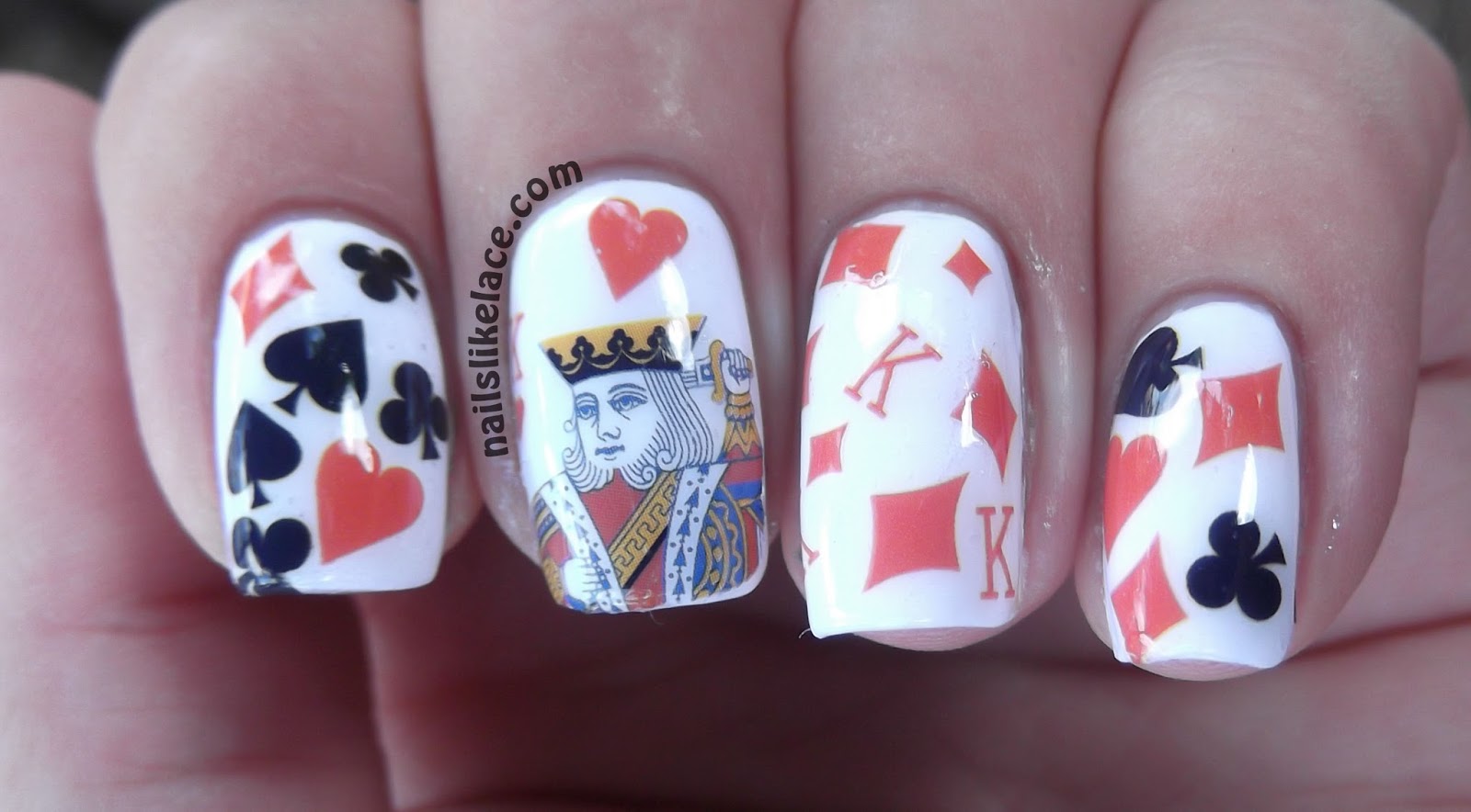 Playing Card Nail Art
