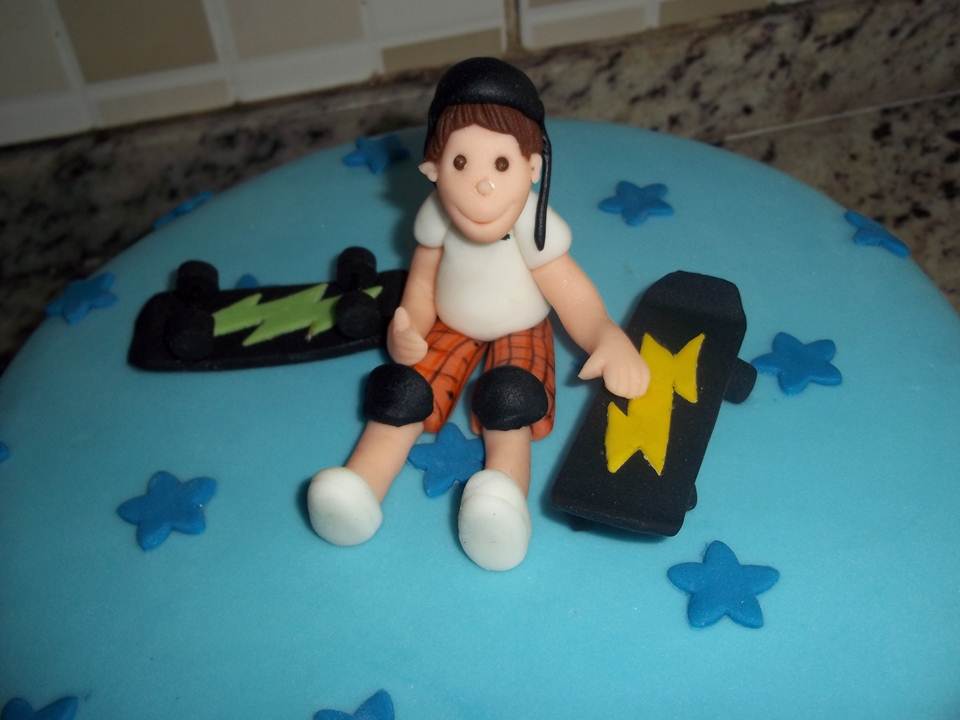 Bolos, Arte e Doçura: Bolo Skate