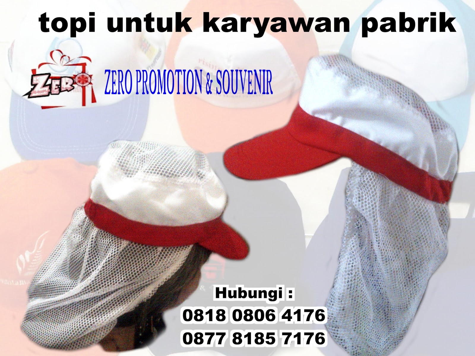 Produksi Topi Karyawan Pabrik / Pet Sanggul / Topi Produksi | Barang ...