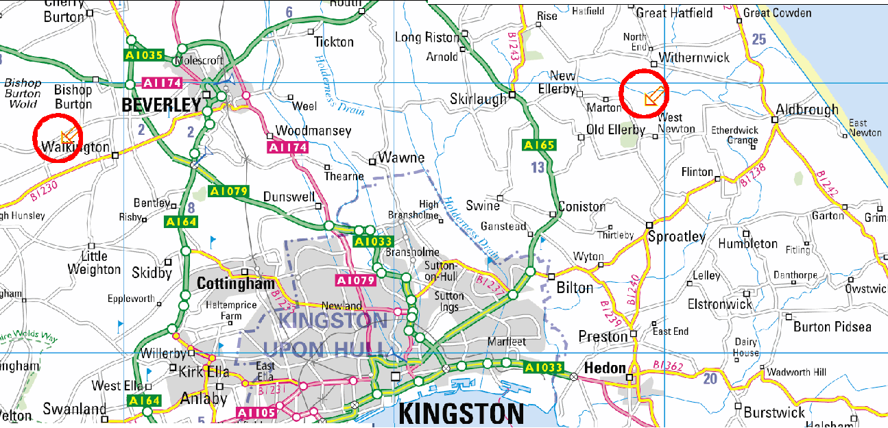 H.E.Y. Frack Off: Location of the drilling well sites