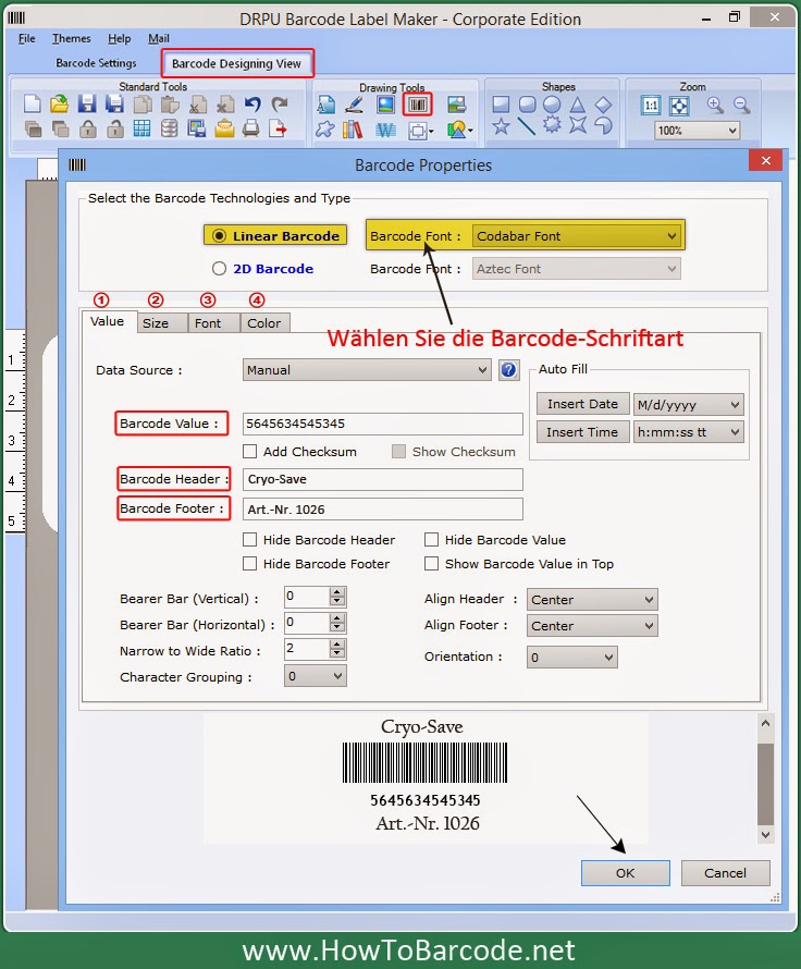 Barcode Generator Software- Howtobarcode.net: Einfache Schritte zum ...