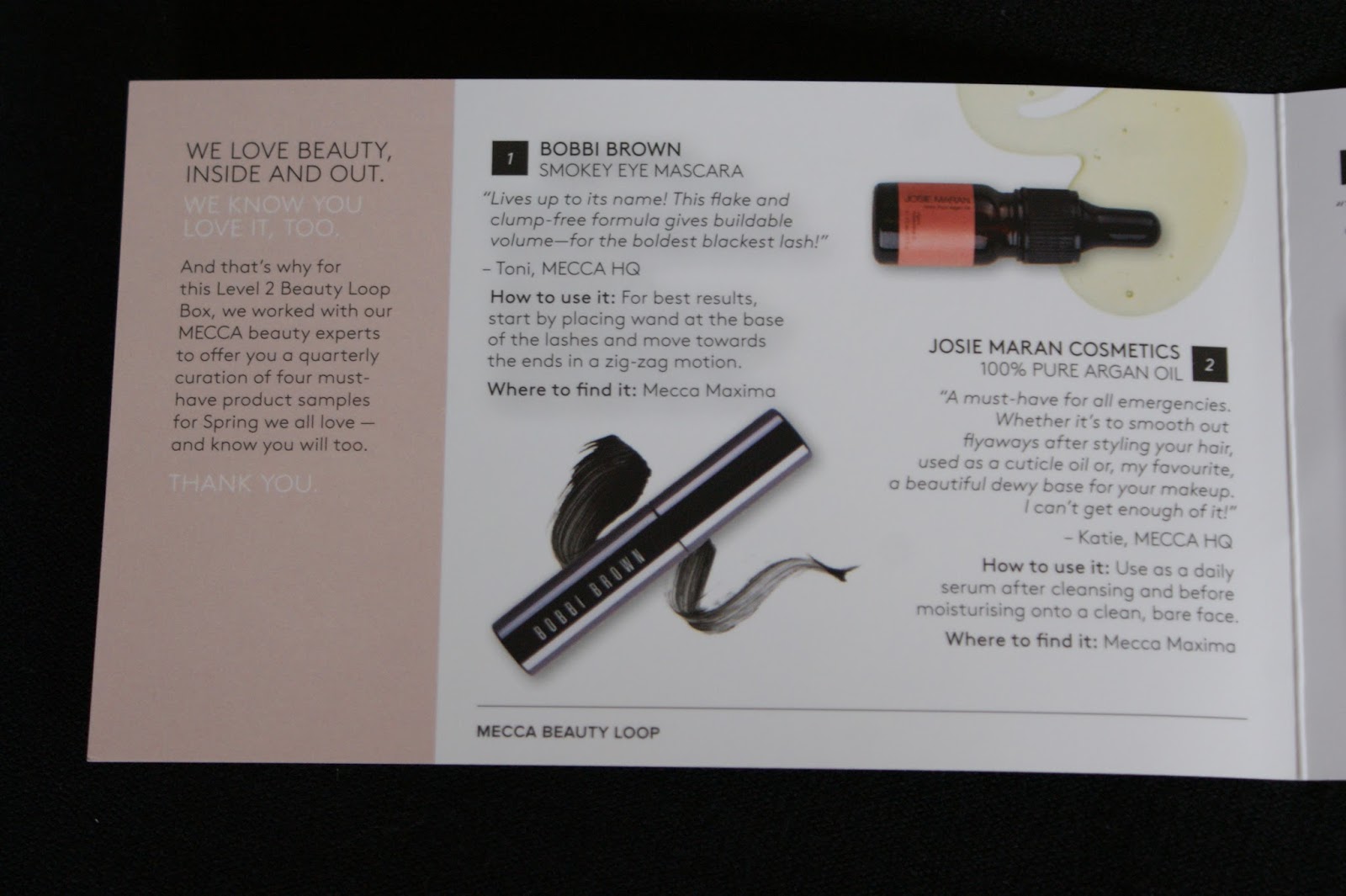 crystalised: Mecca Beauty Loop Level 2 - October 2016