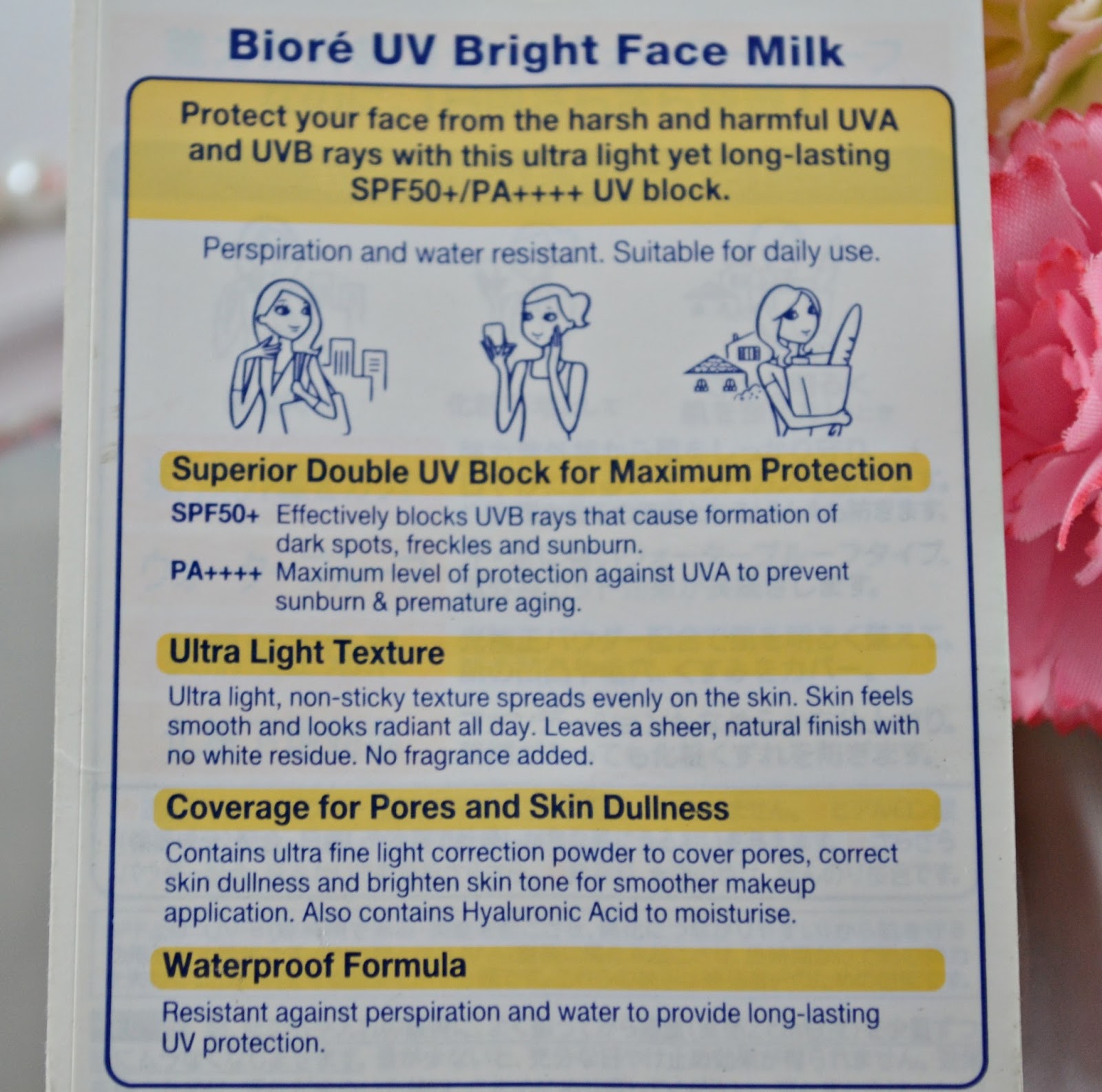 Biore Uv Perfect Milk Ingredients / BIORE Sarasara UV Perfect Milk Face ...