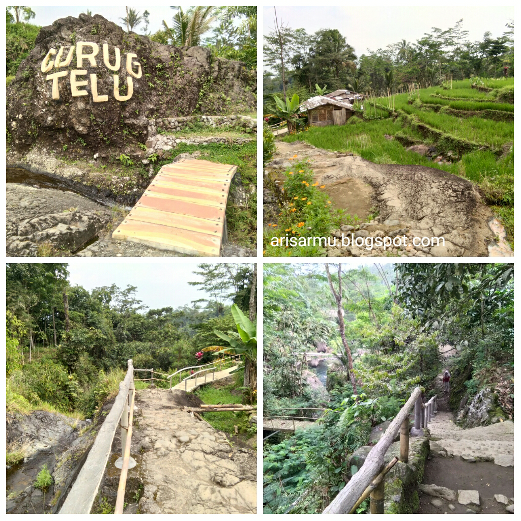 Curug Telu (waterfall), Karangsalam-Baturraden