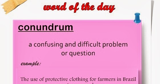 Word of the Day: Conundrum - Learn English with Pictures