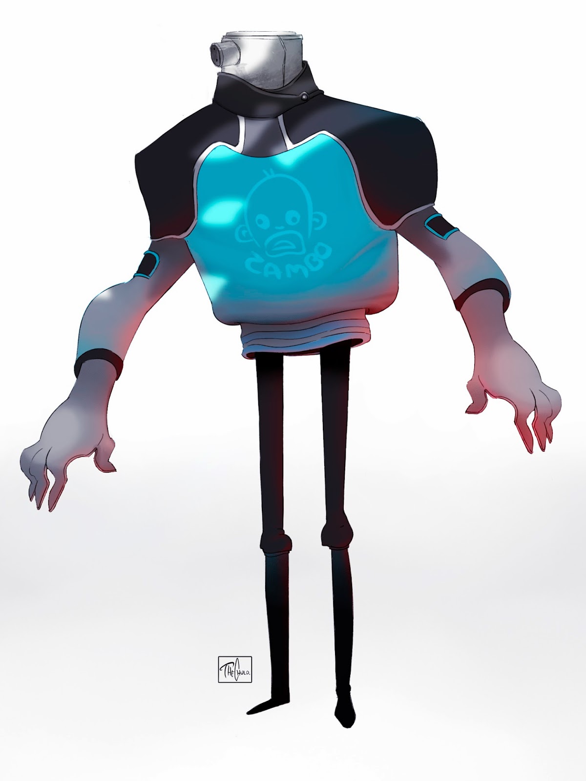 Chulo illustration: Robot - sketch.