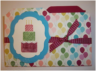 ToniStamps: Birthday Cake File Folder card