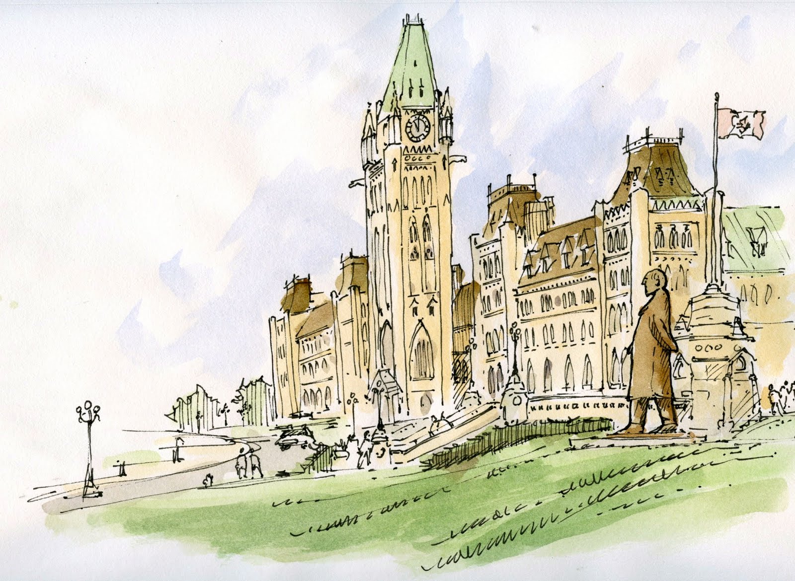 sketch journal: A Prime Minister with Presence