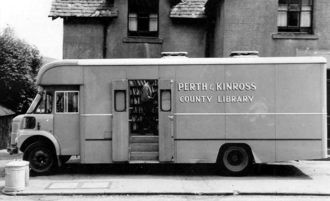 Tour Scotland: Old Photograph Mobile Library Perth Scotland