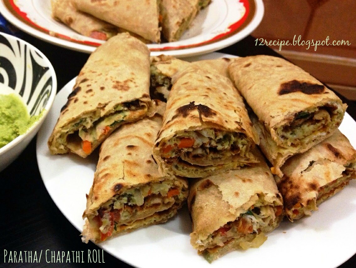 Paratha / Chapathi Roll - Recipe Book