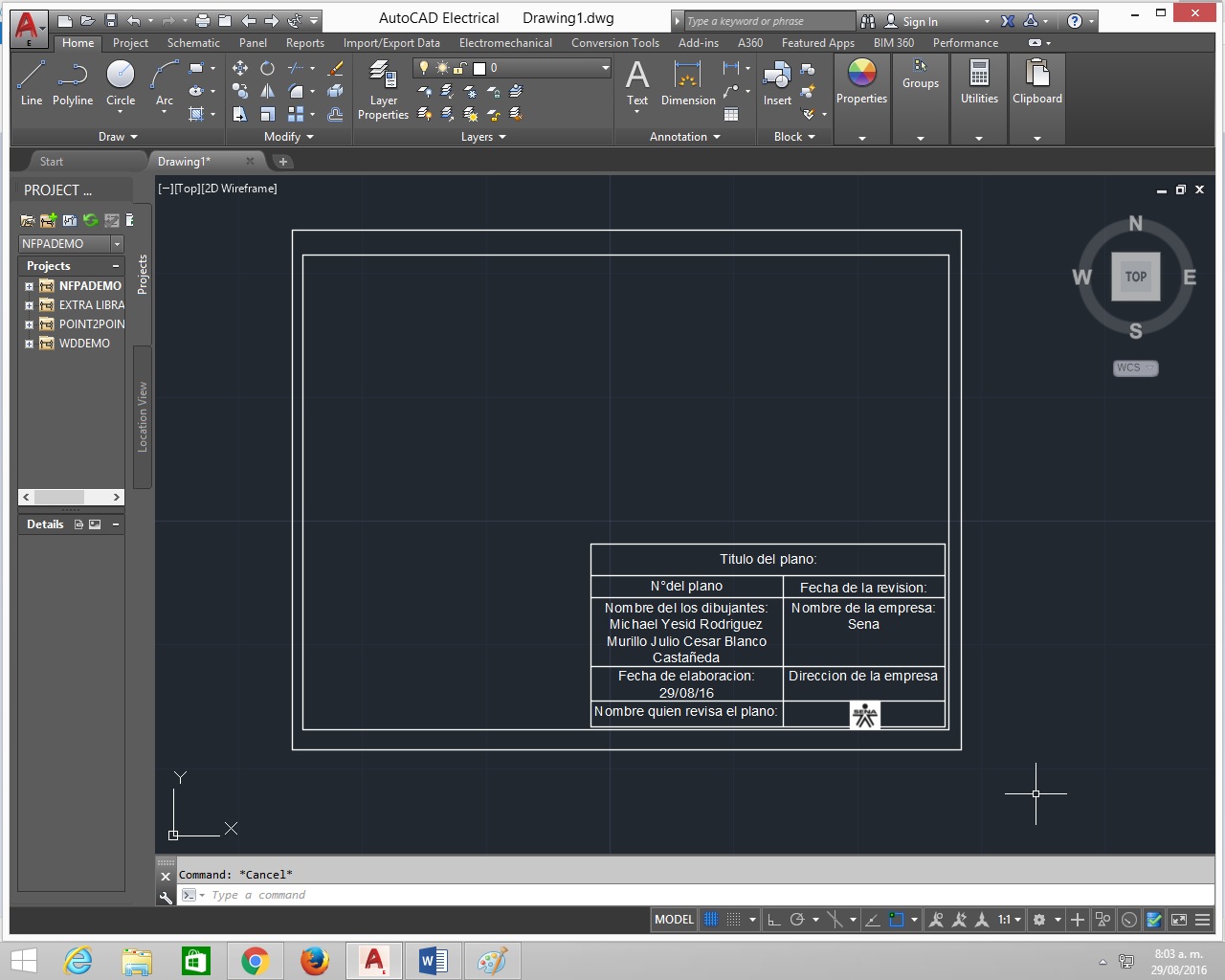 plantilla de autocad formato A4