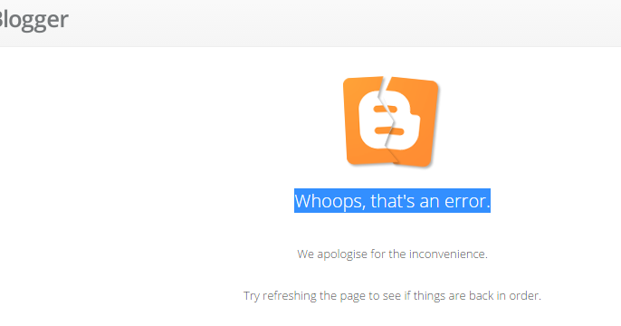 Tips Mengatasi Whoops, That's An Error - F&S NETWORK