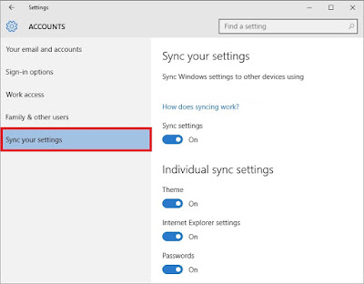 How to Enable or Disable Sync Your Settings in Windows 10 - Windows Basics