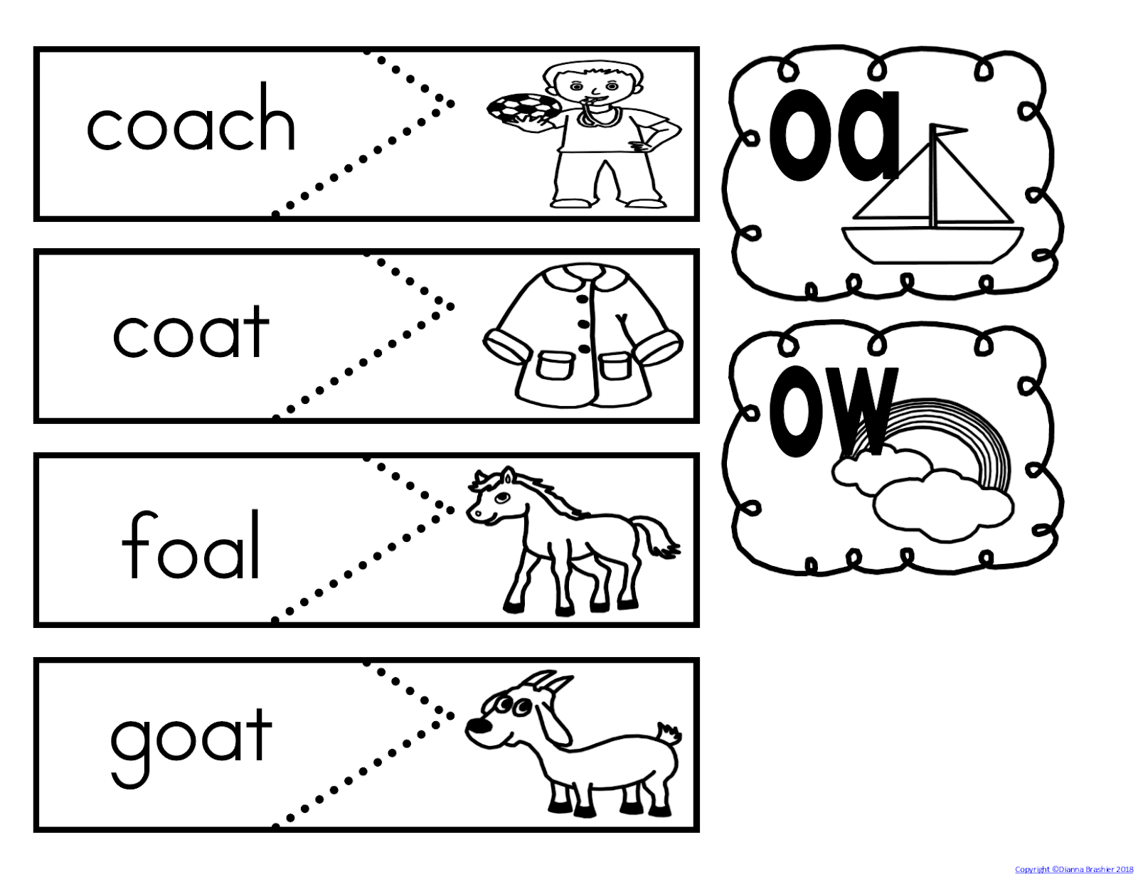 Teachers R US: oa, ow Literacy Activities Bundle with Assessment
