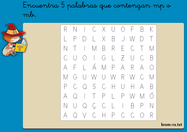 EL BLOG DE SEGUNDO: PALABRAS CON MP Y MB